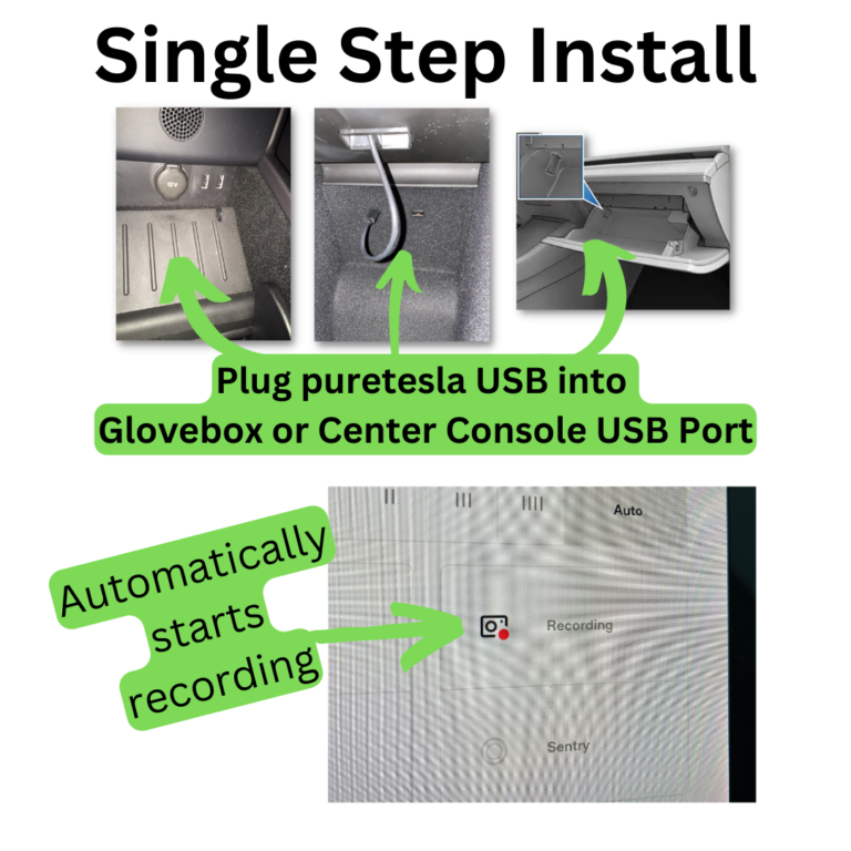 TeslaCam USB Package – USB/MicroSD Configured for Tesla